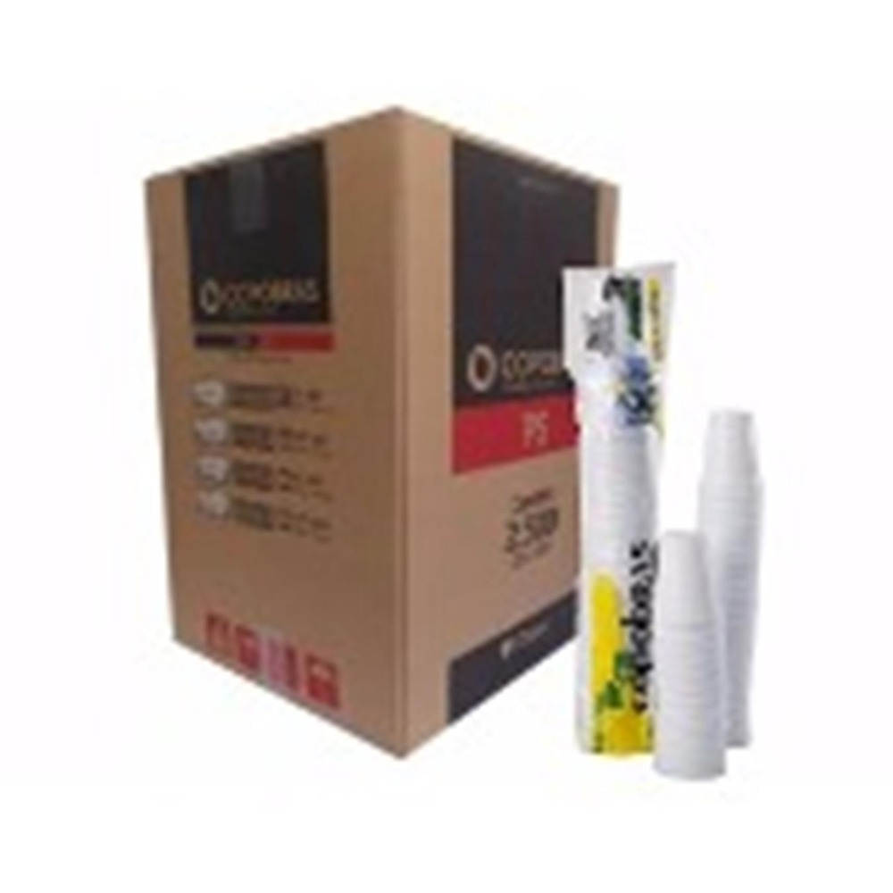 COPO DESCARTAVEL COPOBRAS 180 ML PCT C/100 - T OLIVEIRA PRODUTOS DE LIMPEZA